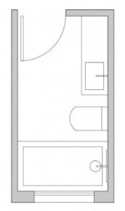 Ideias de um arquiteto para layout de banheiro pequeno